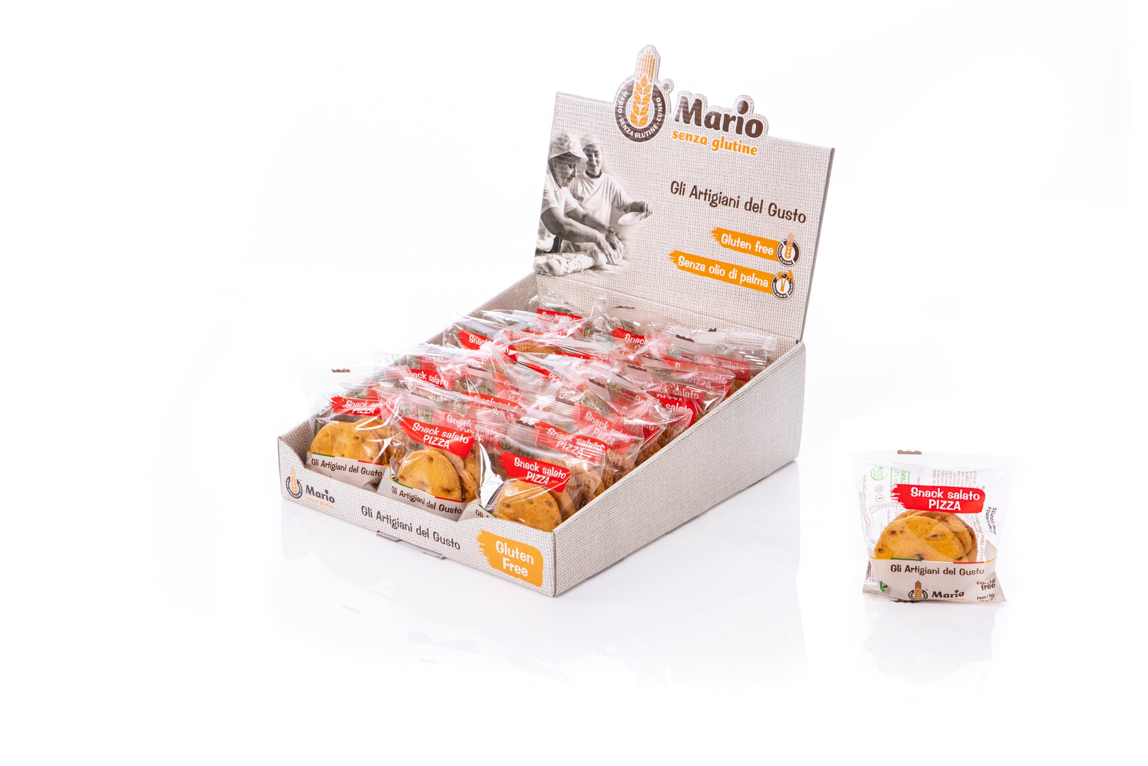 Espositore snack salato gusto pizza - Mario senza glutine – Mario Store